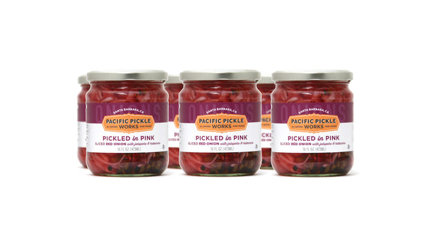 Pickled in Pink 16oz Jar - Sliced Red Onion with Jalapeño & Habanero ...
