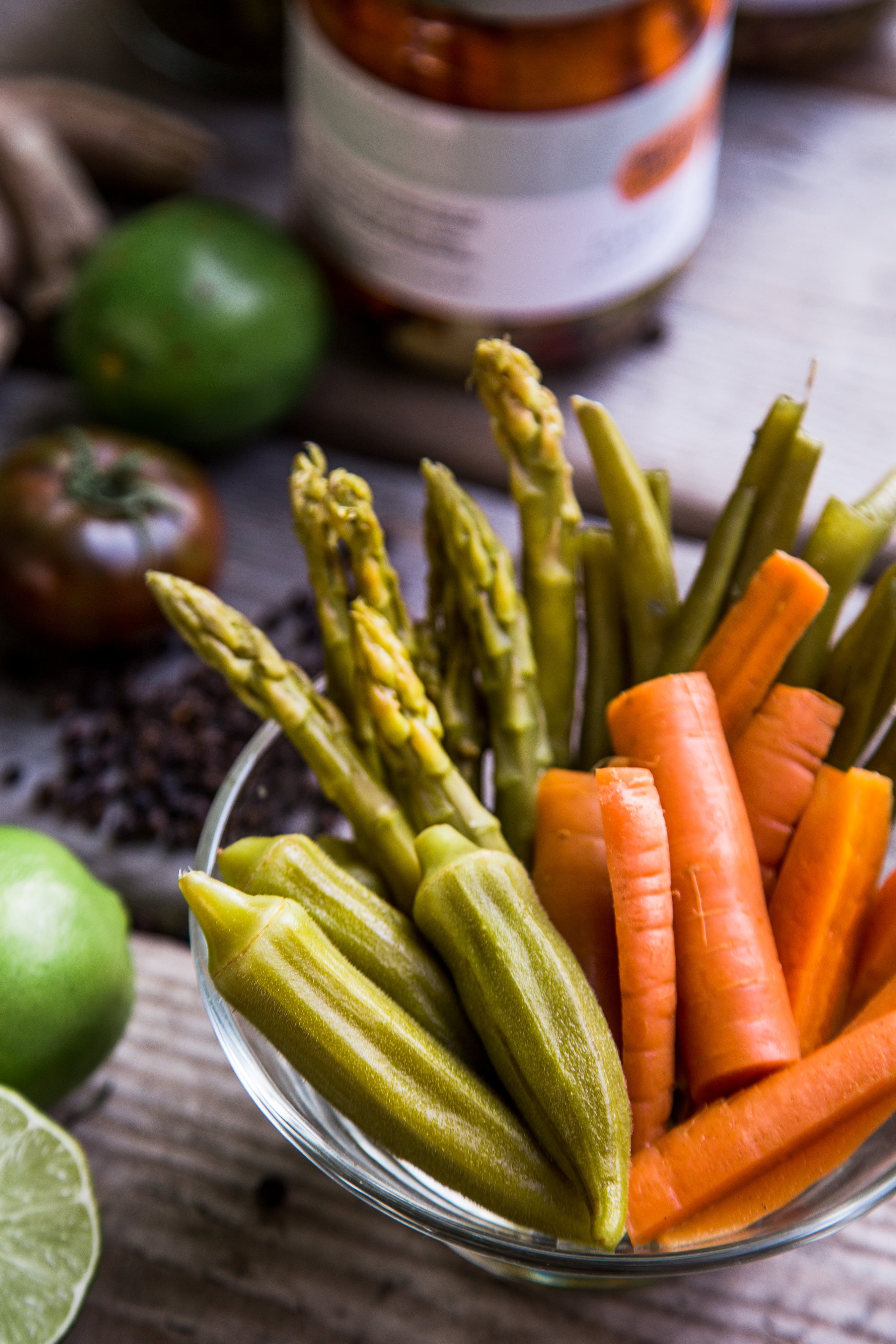 Stokra 16oz Jar - Hot Pickled Okra – Pacific Pickle Works